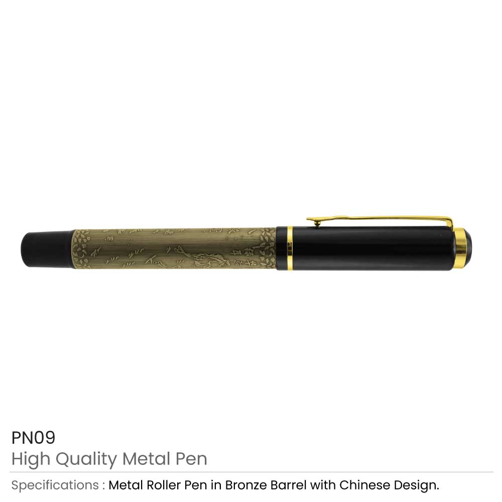Metal Pens with Chinese Design Grip | Promotional Gifts Suppliers